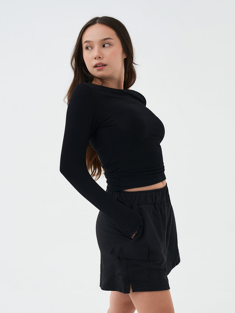 Moira Long Sleeve Fitted T-Shirt – GOENA